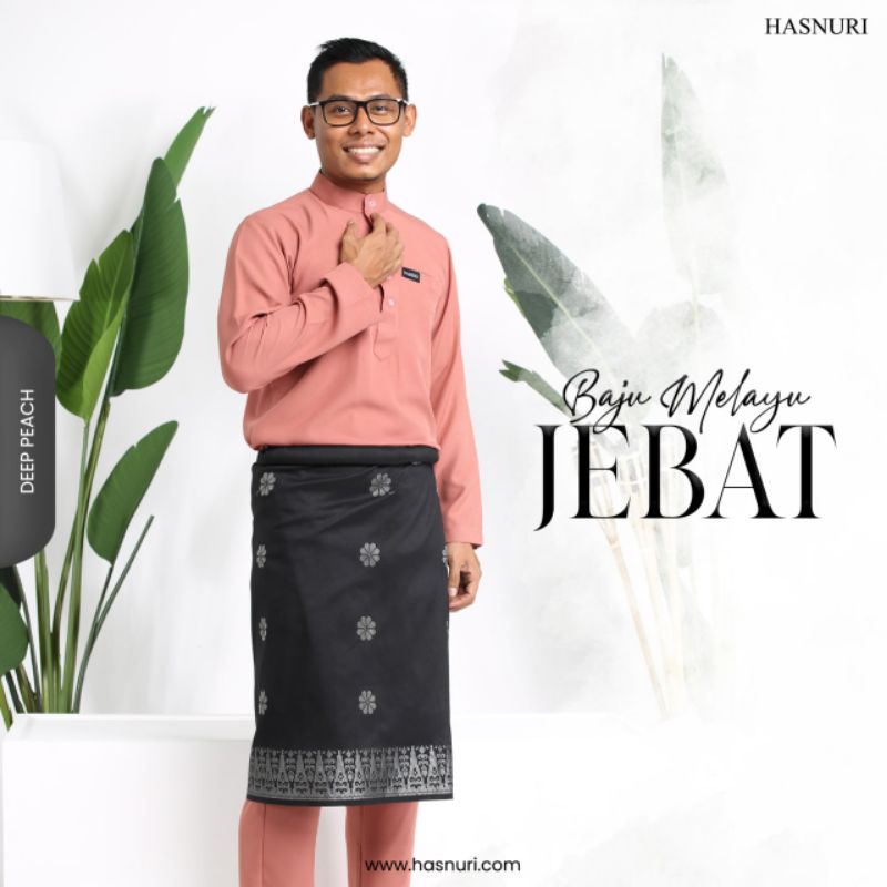 Baju Melayu Jebat HASNURI Moden/Minimal/Regular Fit/Cekak Musang/Welt ...