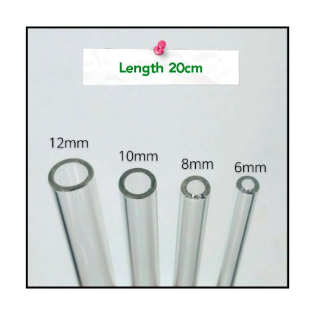 Glass Tube Laboratory Experiment Transparent Glasstube 6mm / 7mm/ 8mm ...