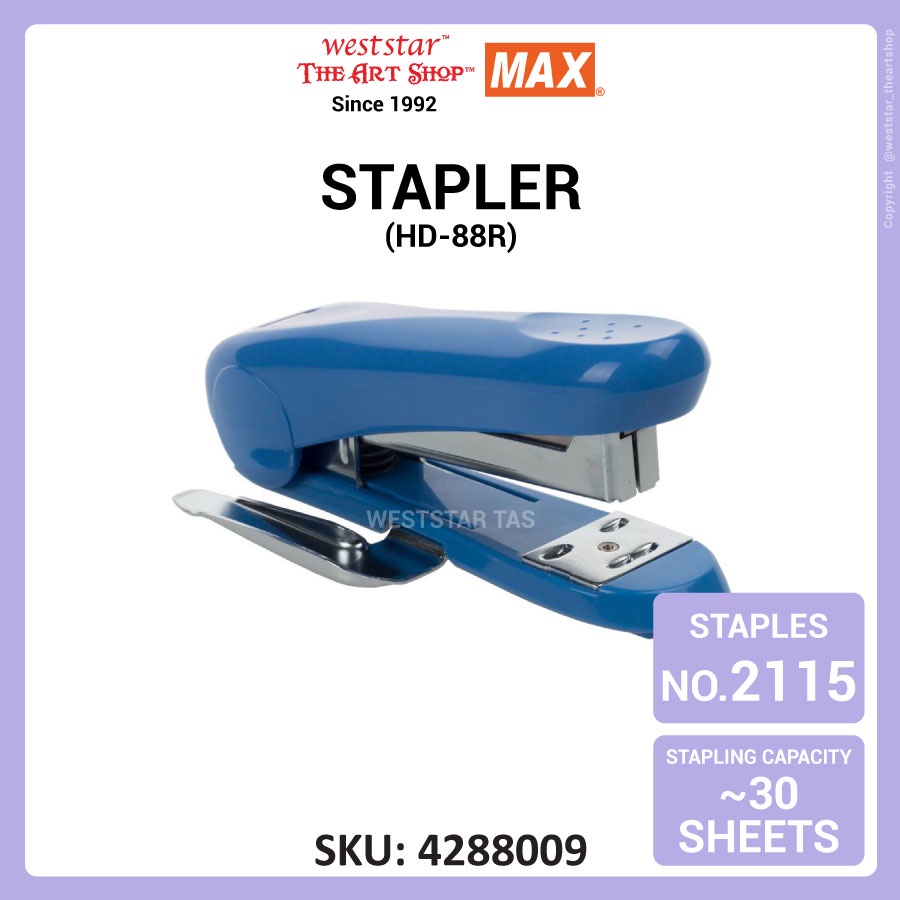 [Weststar TAS] MAX Stapler HD88R, HD-88R (Use staples No.2115 ...