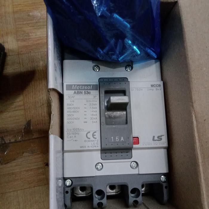 Mccb LS ABN 53c 3p 15A/MCCB NFB LS 3p 15A Quality | Shopee Malaysia