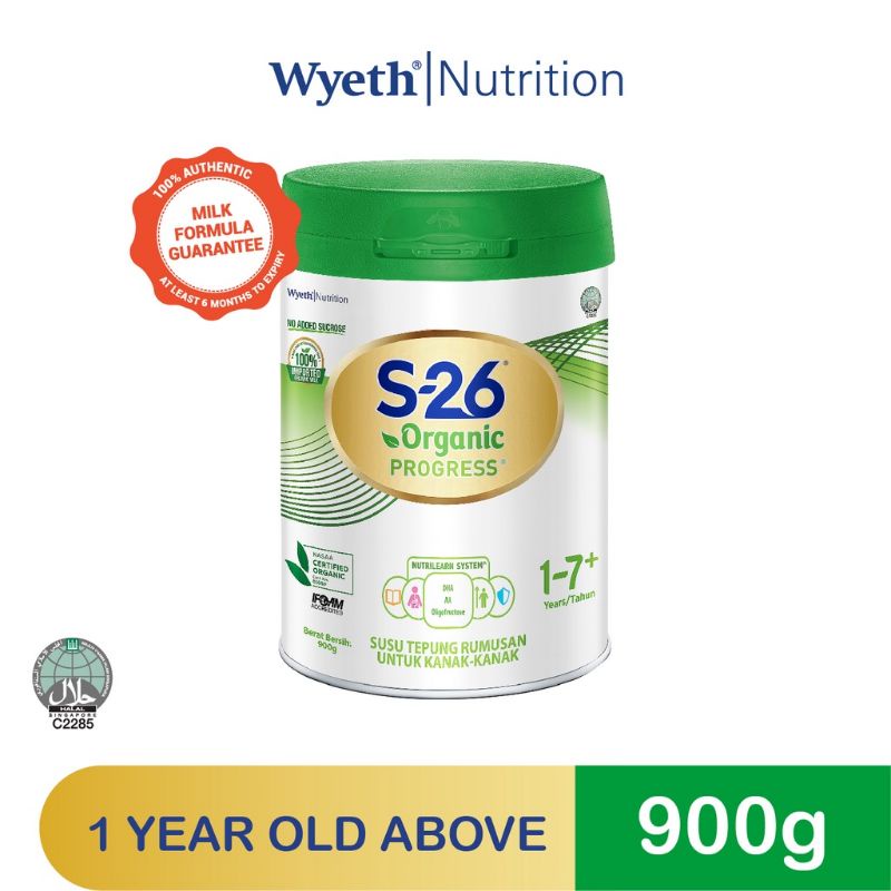 Wyeth S-26 S26 Organic Progress 900g (For Infant 1 Years and Above ...