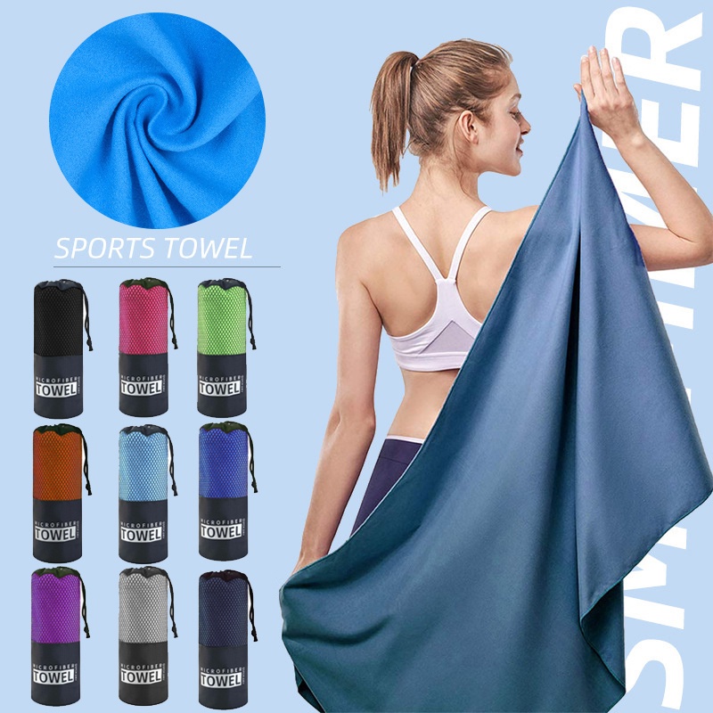 Microfiber Towels for Travel Sports Fast Drying Absorbent Soft Jogging ...