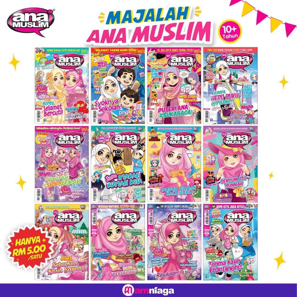 Koleksi Majalah Ana Muslim (10-14 Tahun) Bacaan Kanak Kanak Buku Cerita Komik Ana Muslim ...