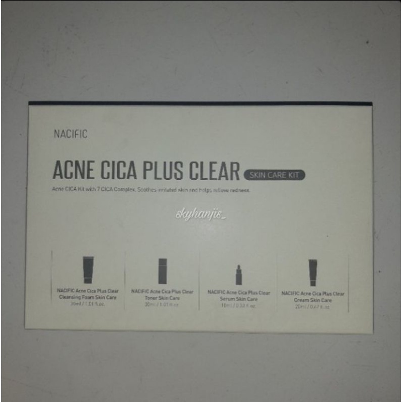 Nacific Acne Cica Plus Clear Skin Care KIT | Shopee Malaysia