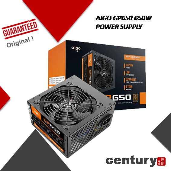 AIGO GP650 650W 80 PLUS BRONZE POWER SUPPLY | Shopee Malaysia