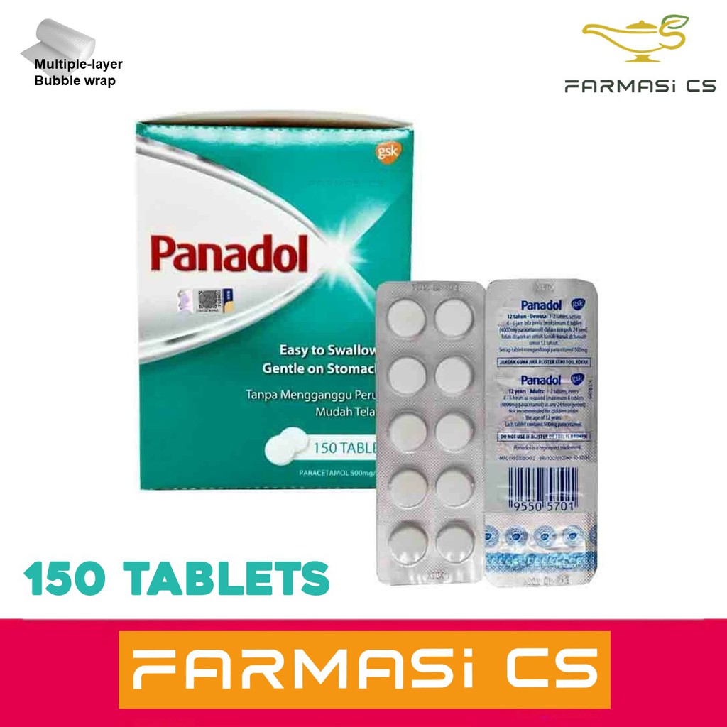 Panadol 500mg 150 tablets EXP:11/2028 [ Paracetamol PCM , fever , pain ...