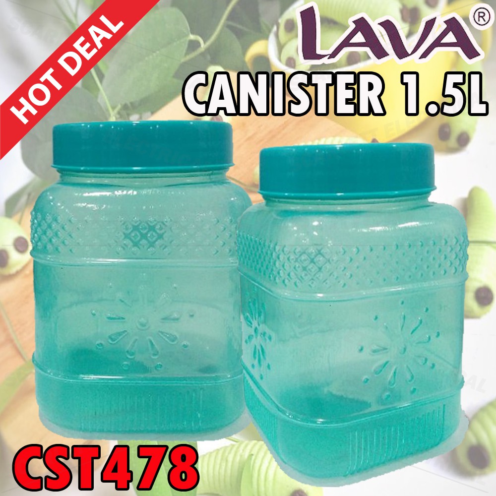 1 Piece Tupperware Kuih Raya Square LAVA Canister 1.5L CST478/Bekas ...