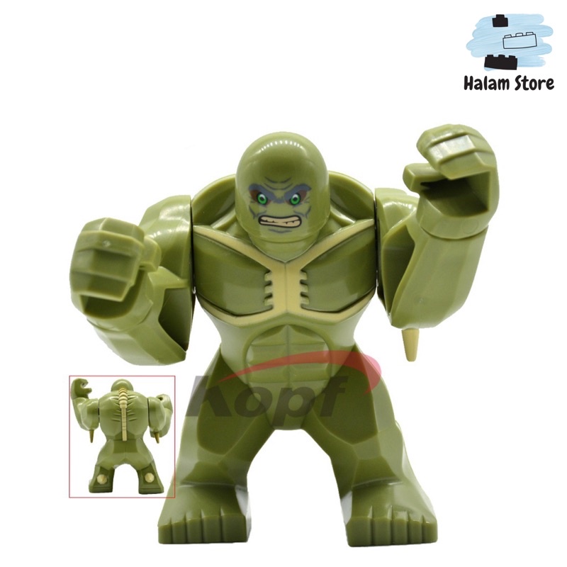 Lego minifigures assembly toy Kopf KF901 green giant model Abomination ...