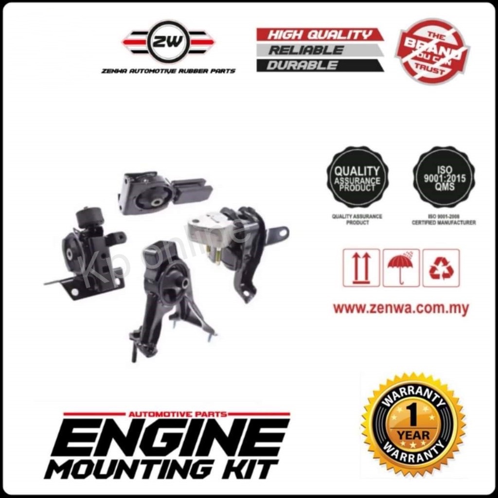 TOYOTA ALTIS ZZE122 1.8cc AUTO ENGINE MOUNTING KIT SET (ZW) | Shopee ...