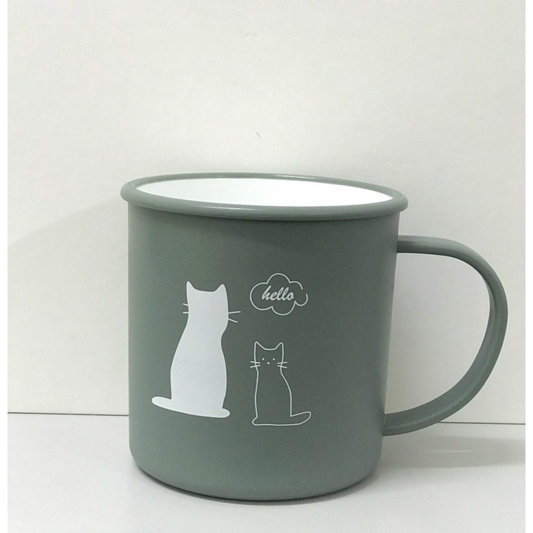 【Ready Stock 】 550ml Plastic Melamine Hello Cat Mug cawan Kucing design ...