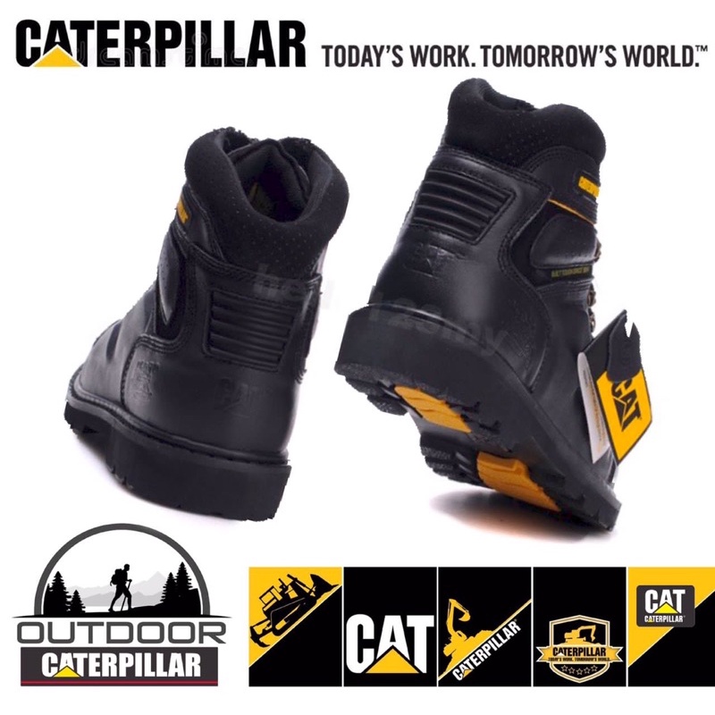 CAT Classic Premium Quality Genuine Leather Adventure Hiking Boot Motor ...