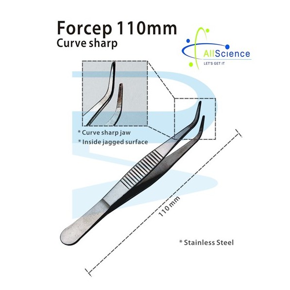 Forcep Curve Sharp / Curve Blunt Stainless Steel | Shopee Malaysia