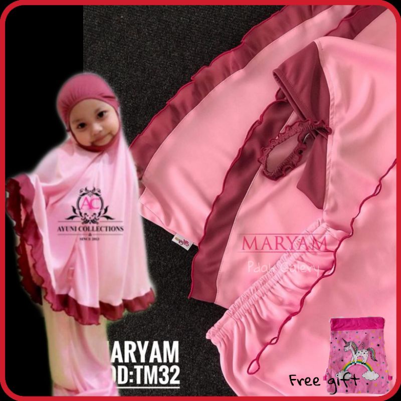 Telekung budak 1 hingga 3 tahun ready stok, pink.Telekung kids pink ...