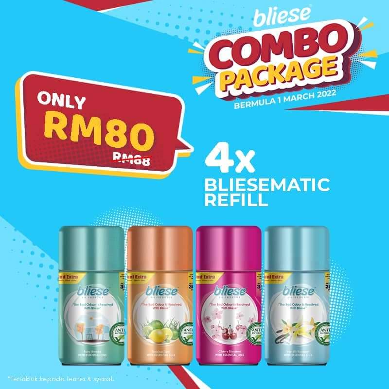 [BUY 4 ONLY RM80]BLIESE REFILL | Airfreshner | Automatic Spray ...