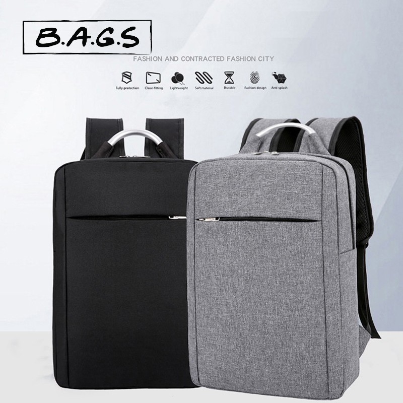 TheBags Unisex Slim Laptop Backpack Aluminium Handle Water Resistant ...