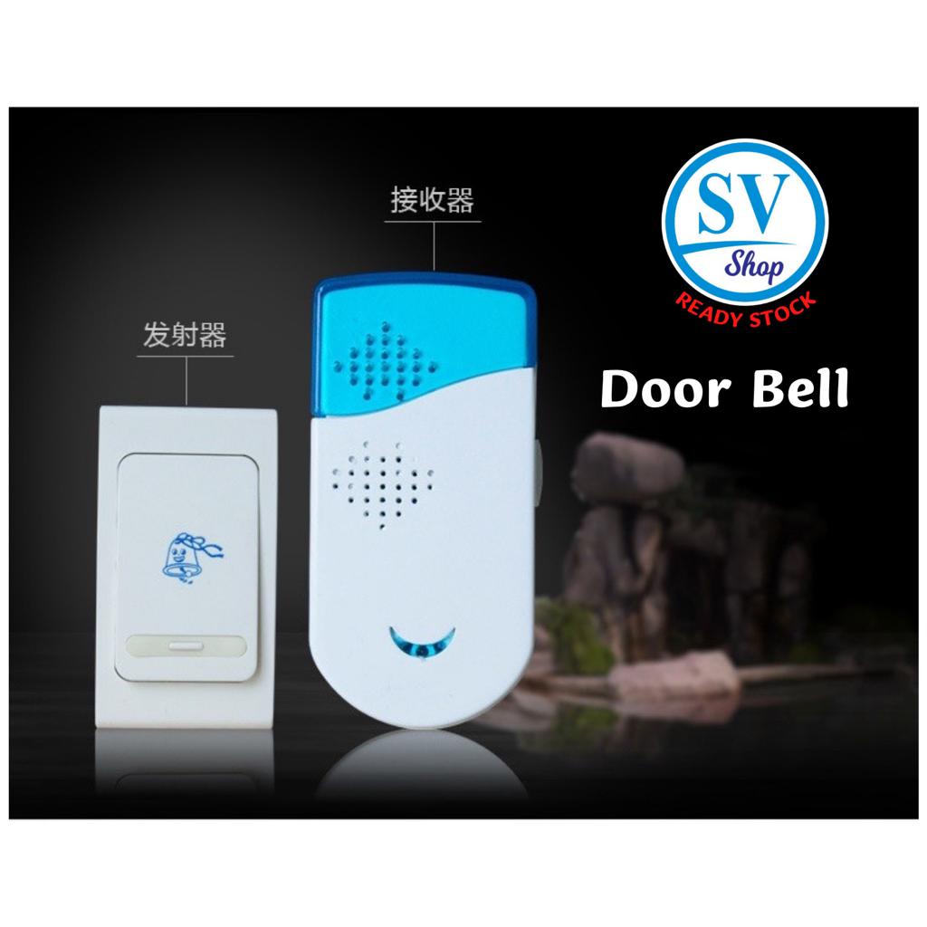 Loceng Pintu Wireless Door Bell UK plug Wireless Waterproof 300M Range ...