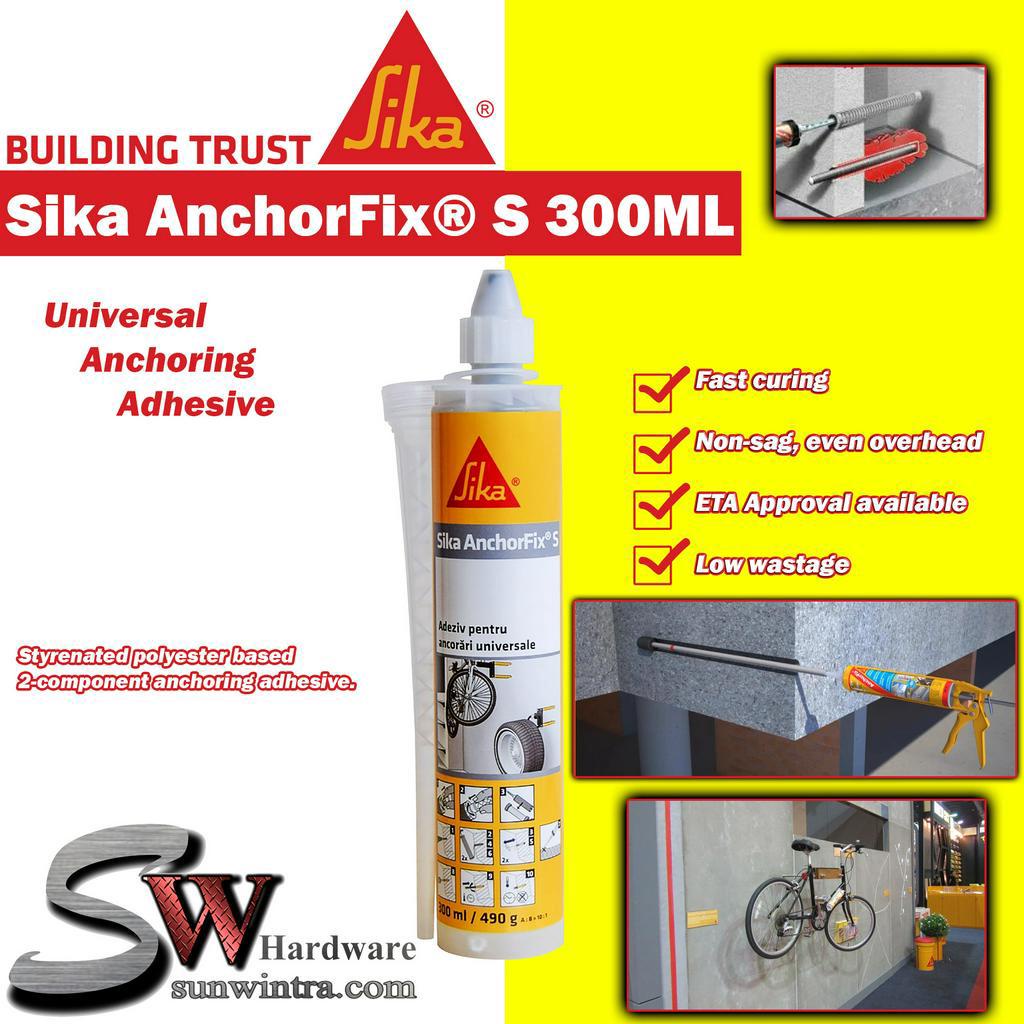 Sika AnchorFix-S Fast Curing Anchoring Adhesive 300ML Anchor Fix ...