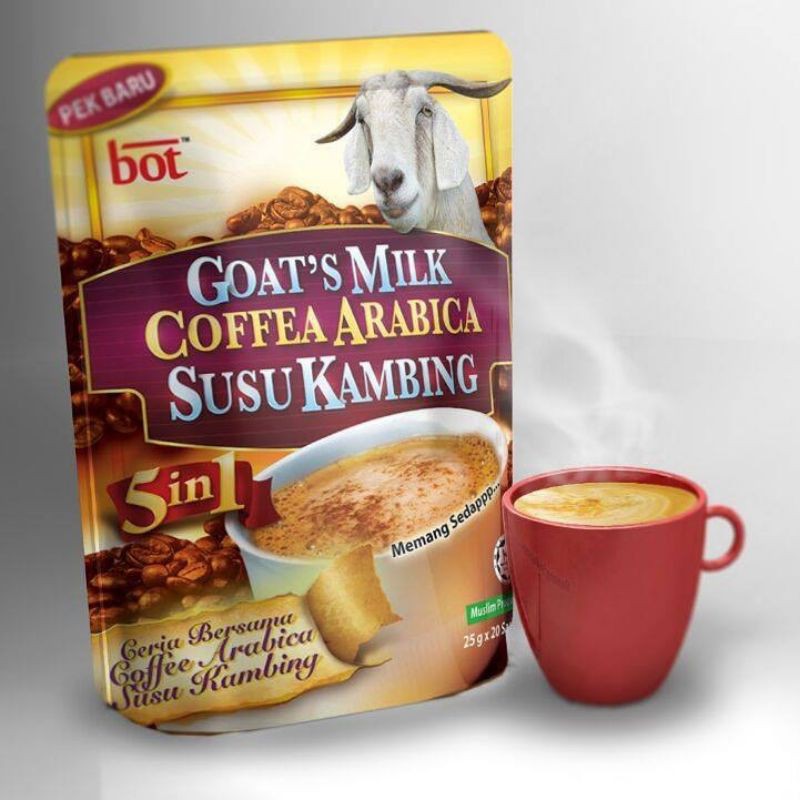 BOT Goat Milk Coffee Arabica 25g (New Packing) Susu Kambing Kopi ...