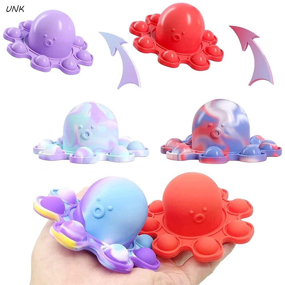 New Pop It reversible octopus pop-up, push bubbles, sensory fingertip ...