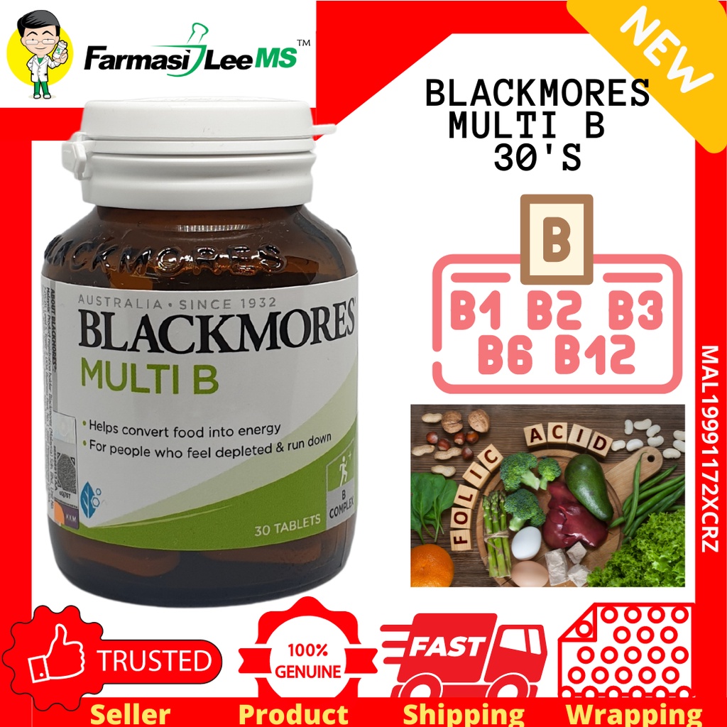 Blackmores Multi B 30tablets (Exp 07/2027) | Shopee Malaysia