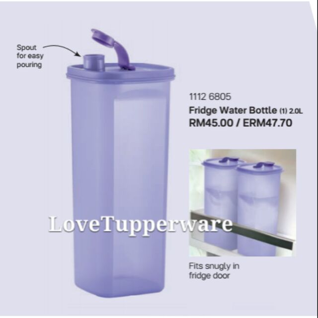 TUPPERWARE Purple Fridge Water Bottle | Shopee Malaysia