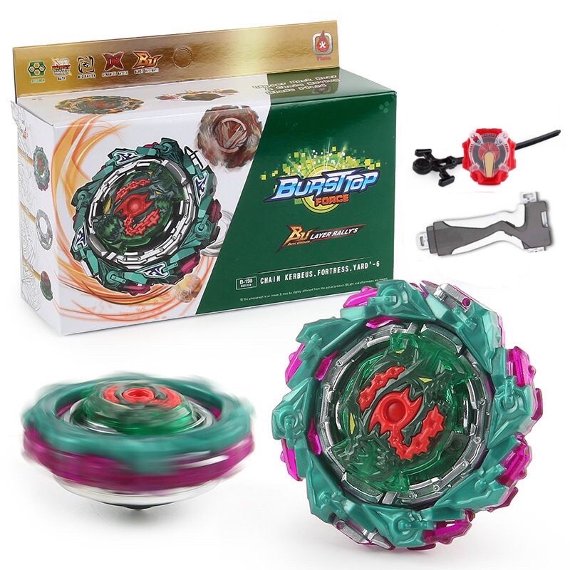 NEW BEYBLADE FOR KIDS B-198 CHAIN KERBUS.FORTRESS.YARD'-6 BEYBLADE ...