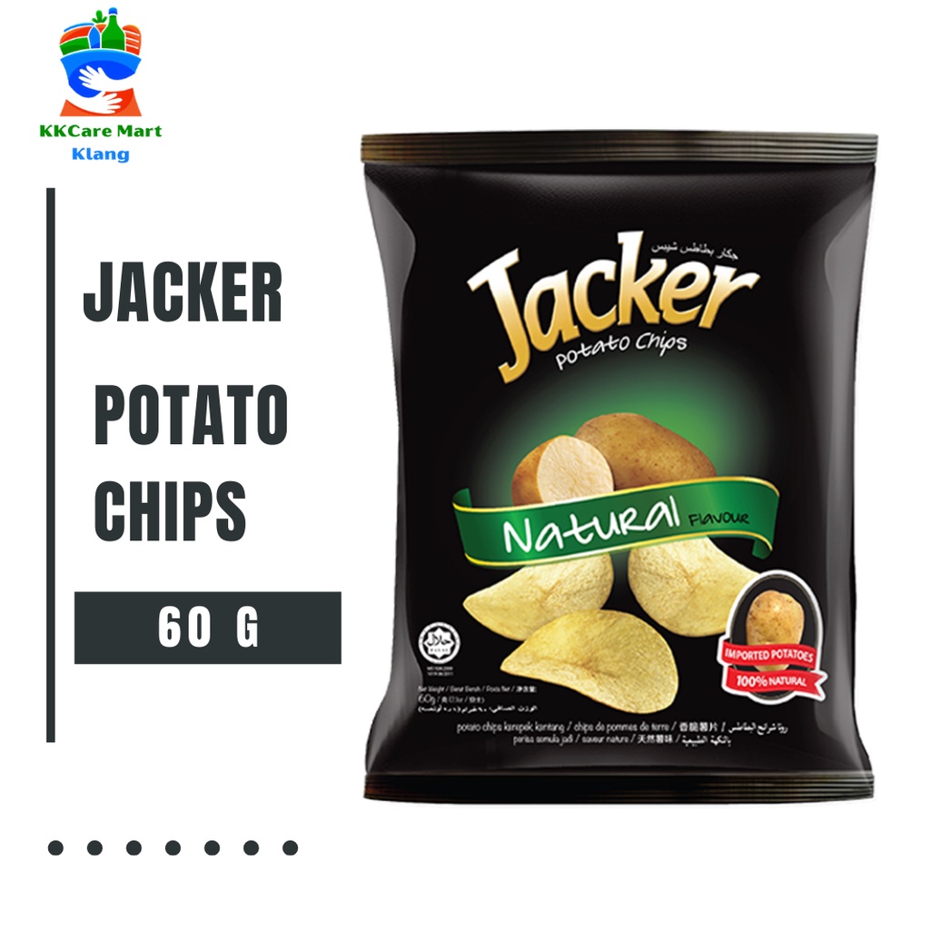 Jacker - Potato Chips Natural Flavour 60g | Shopee Malaysia
