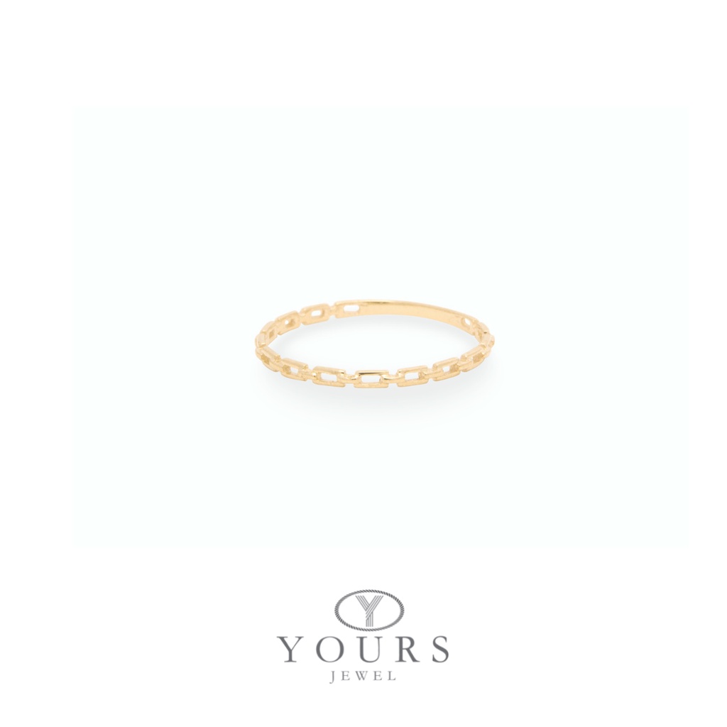 Yours Jewel 916 Gold Reed Ring/ Yours Jewel Cincin Emas 916 Rantai ...