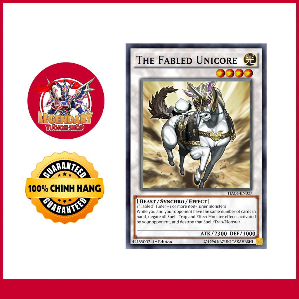 [Original Yugioh Card] The Fabled Unicore | Shopee Malaysia