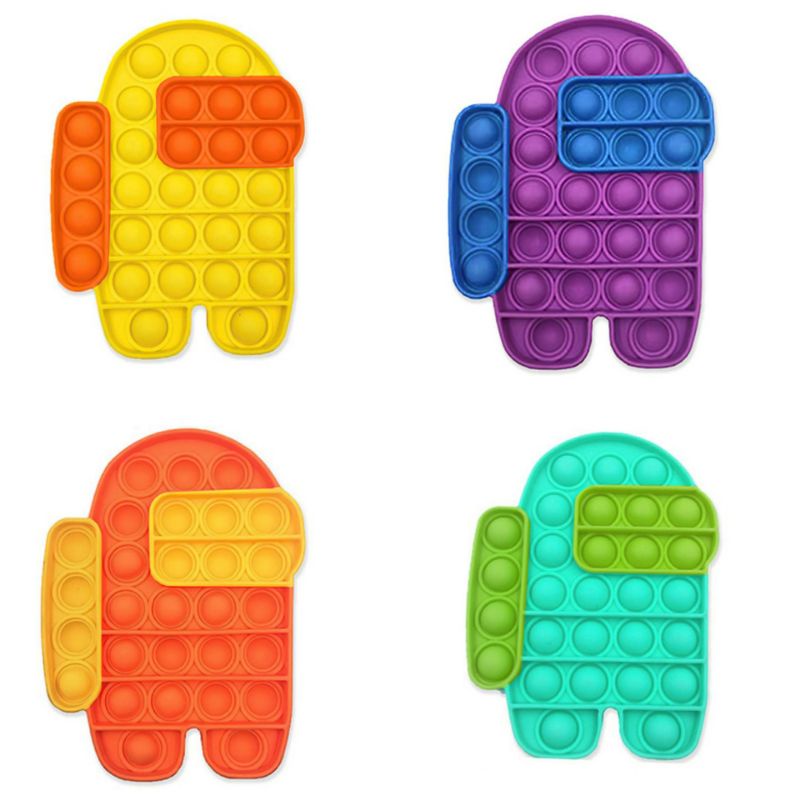Among Us Push It Pop It Fidget Toy Toys Kid Silicone Kids Bubble ADHD ...