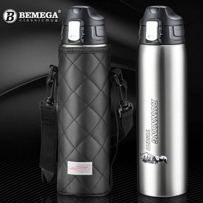 Ready Stock 1000ML BEMEGA 304 Stainless Steel Vacuum Flask Keep Warm and Cool Bottle | Shopee ...