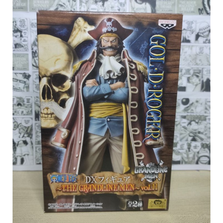 [ ORIGINAL ] Rare Gold D. Roger DXF The Grandline Men One Piece Figure ...