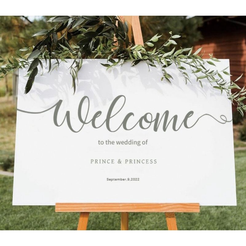 STIKER WORDING UNTUK BOARD WELCOME WEDDING | Shopee Malaysia