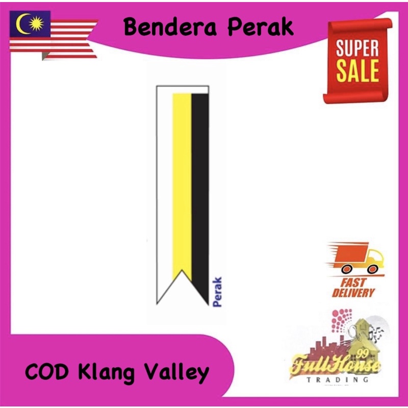Bendera Perak: 2’x8’ | Shopee Malaysia