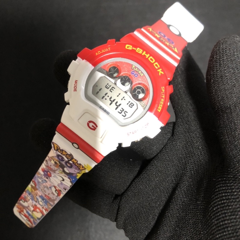 POKÉMON SPORT G SHOCK RED WHITE DW6900 DIGITAL FOR WOMEN MEN N KIDS ...