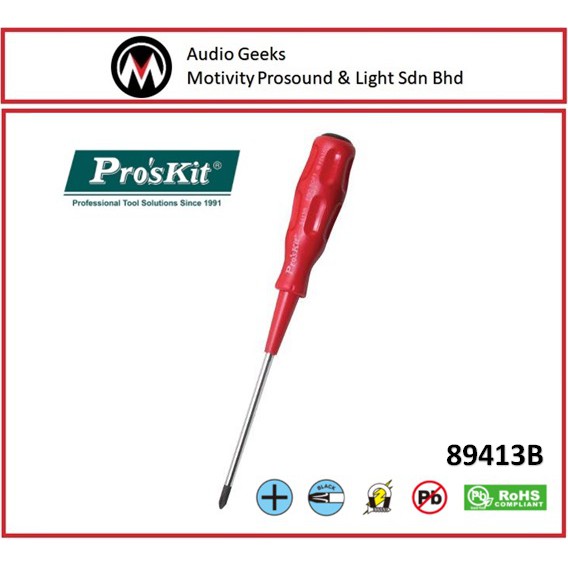 Pro'sKit 89413B Pro-Soft S/D (+) (#2x150mm) - Taiwan | Shopee Malaysia