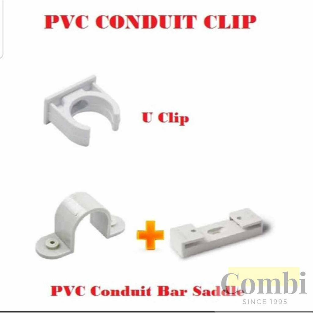 PVC Electrical Conduit Saddle U CLIP 20MM / 25MM Wiring PVC Conduit / U ...