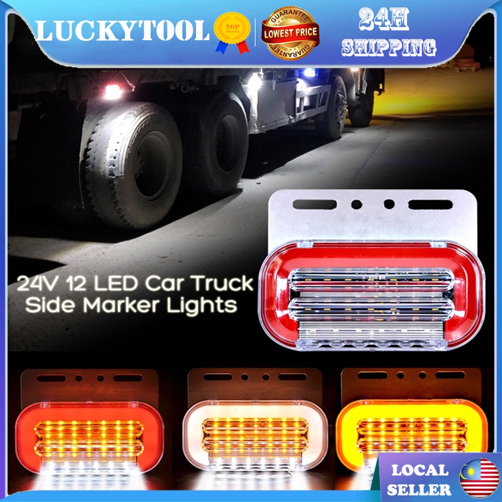 24V 31LED Truck Lorry Side Marker Lights Car External Lights Signal ...