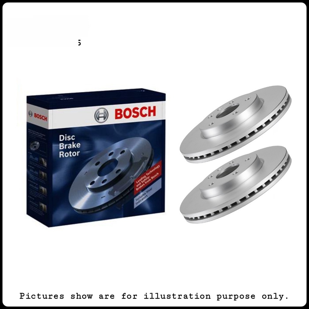 Bosch Front Disc Rotor Set - Perodua Kelisa Kenari Viva ( 1Pair Left ...