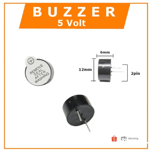 Active Buzzer 5V High Quality Speaker Buzzer 12mm 5 Volt | Shopee Malaysia
