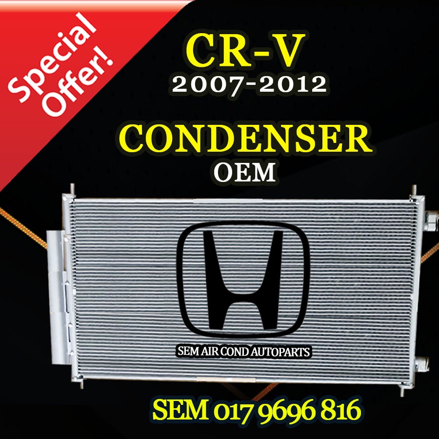 HONDA CR-V 2007-2012 YEAR OEM TAIWAN NEW CONDENSER/ KONDENSER (CAR ...