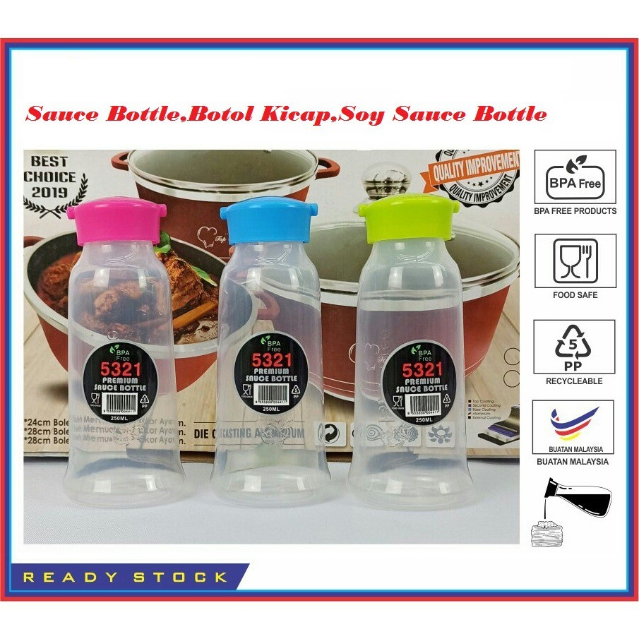 Soy Sauce Bottle, Botol Kicap 250ml(5321) | Shopee Malaysia