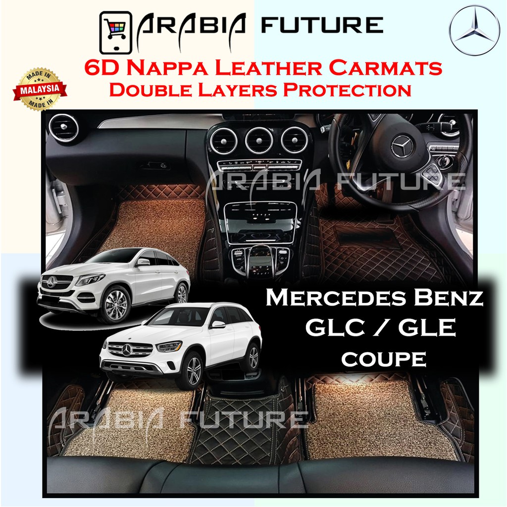 Mercedes Benz GLC GLE W164 W166 W167 X253 Coupe 6D Floor mat Premium ...