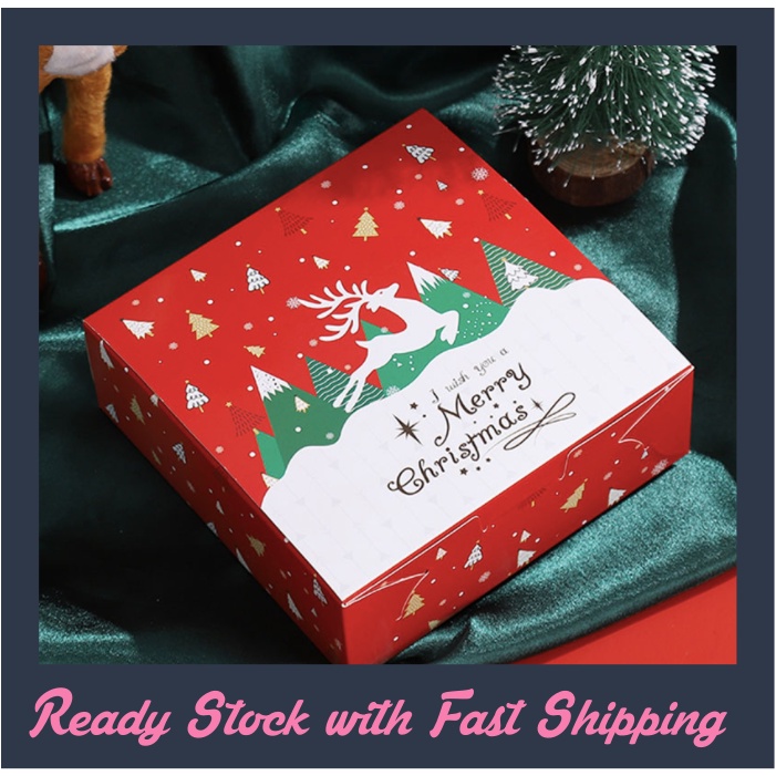 [10PCS] Christmas Season Food Packaging Cookies Box for Christmas Tree ...