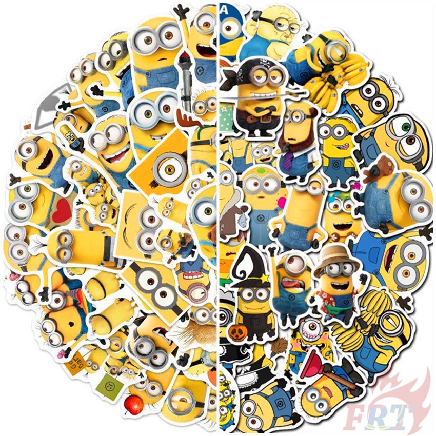 100Pcs/Set Minions Series A Stickers Cartoon Movie Despicable Me ...