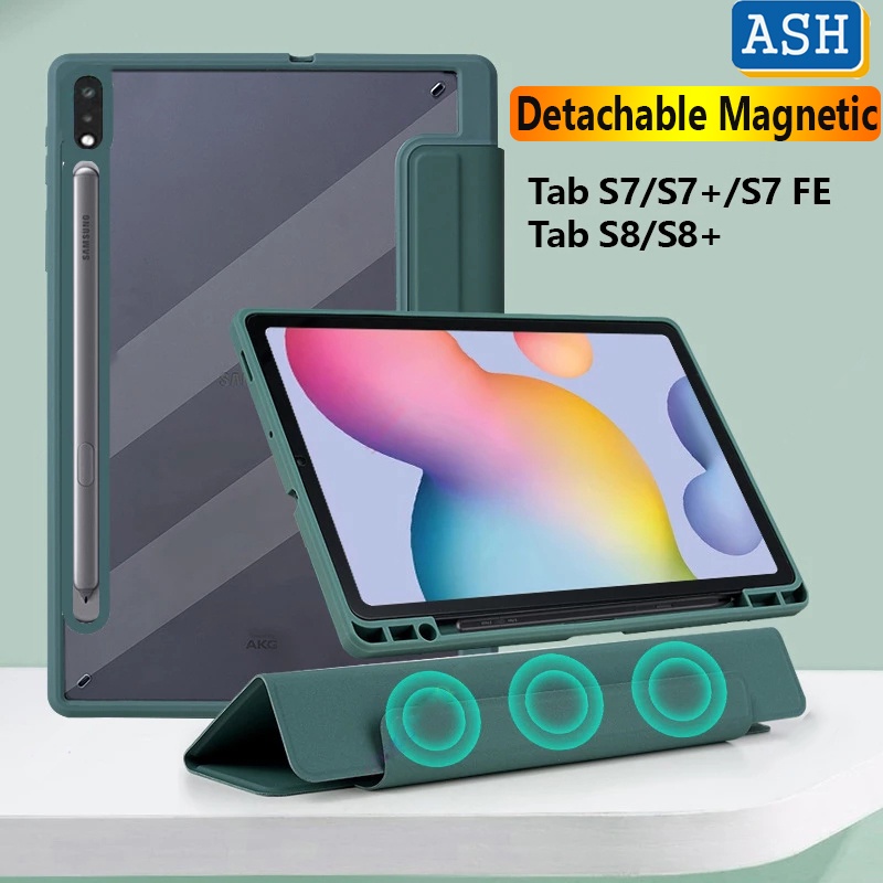 ASH Detachable Magnetic Split Case For Samsung Galaxy Tab S7 FE SM-T730 ...
