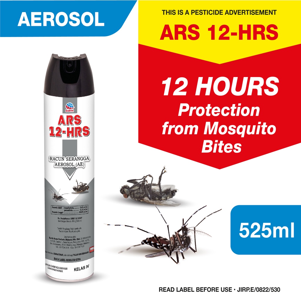 ARS 12-Hrs Aerosol (525ml) | Shopee Malaysia