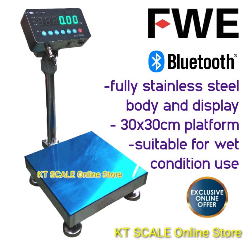 50kg SIRIM PATTERN APPROVAL PRODUCTS 50KG FWE FULLY STAINLESS STEELBODY DIGITAL PLATFORM SCALE ...