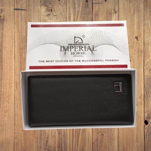 Original Imperial Horse Wallet Genuine Leather Long Wallet Purse Dompet ...