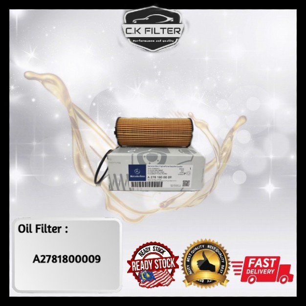 MERCEDES BENZ GLA/CLA/AMG/SLK OIL FILTER (A2781800009)(HU6008Z ...